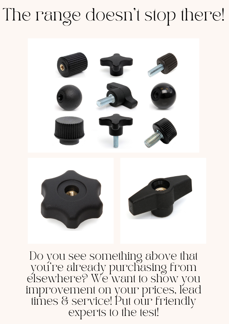 Thumbscrews, Levelling Feet and Ball Knobs